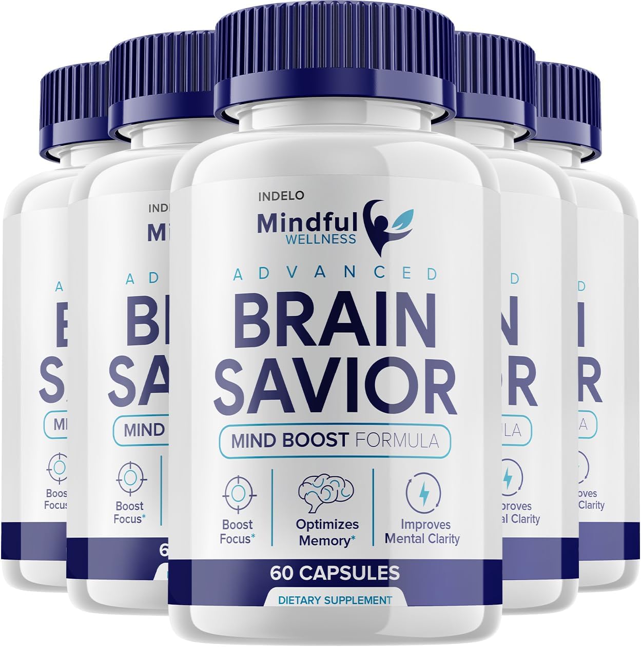 Amazon.com: (5 Pack) Mindful Wellness Advanced Brain Savior Capsules ...