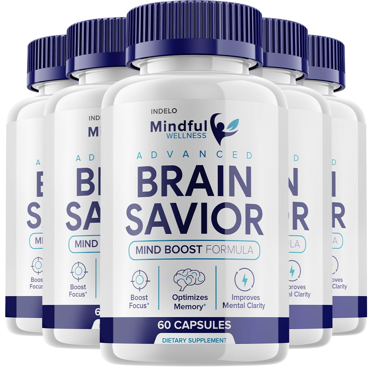 Amazon.com: (5 Pack) Mindful Wellness Advanced Brain Savior Capsules ...
