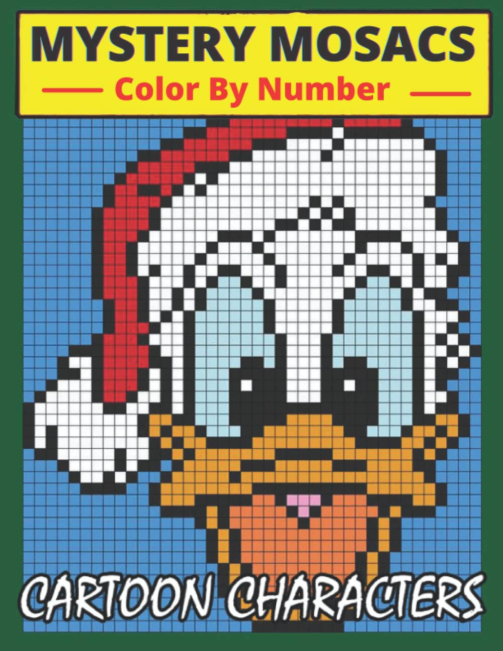 Mystery Mosaics Color By Number Cartoon Characters Pixel Art Adults ...
