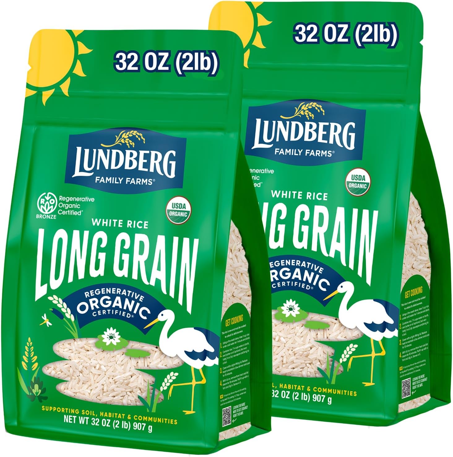 Amazon.com : Lundberg Family Farms California White Basmati Rice, 32 Oz ...