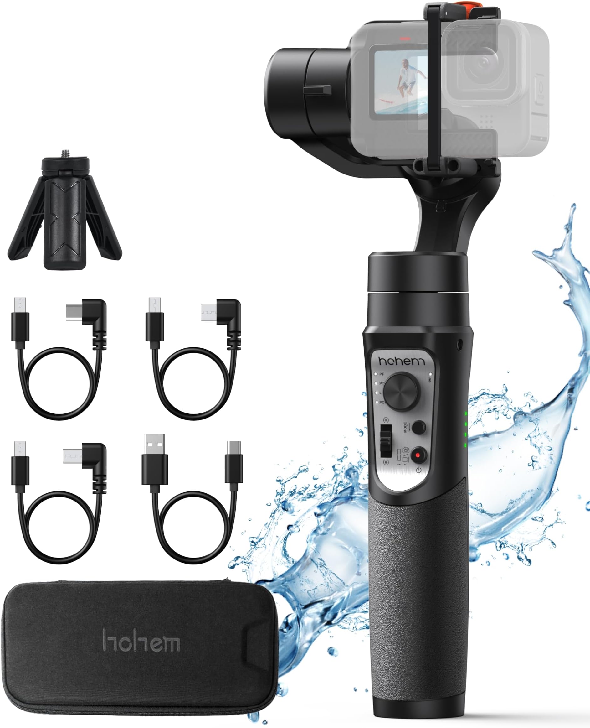 hohem iSteady Pro 4 3-Axis Gimbal Stabilizer for GoPro 13/12/11/10/9 8 ...