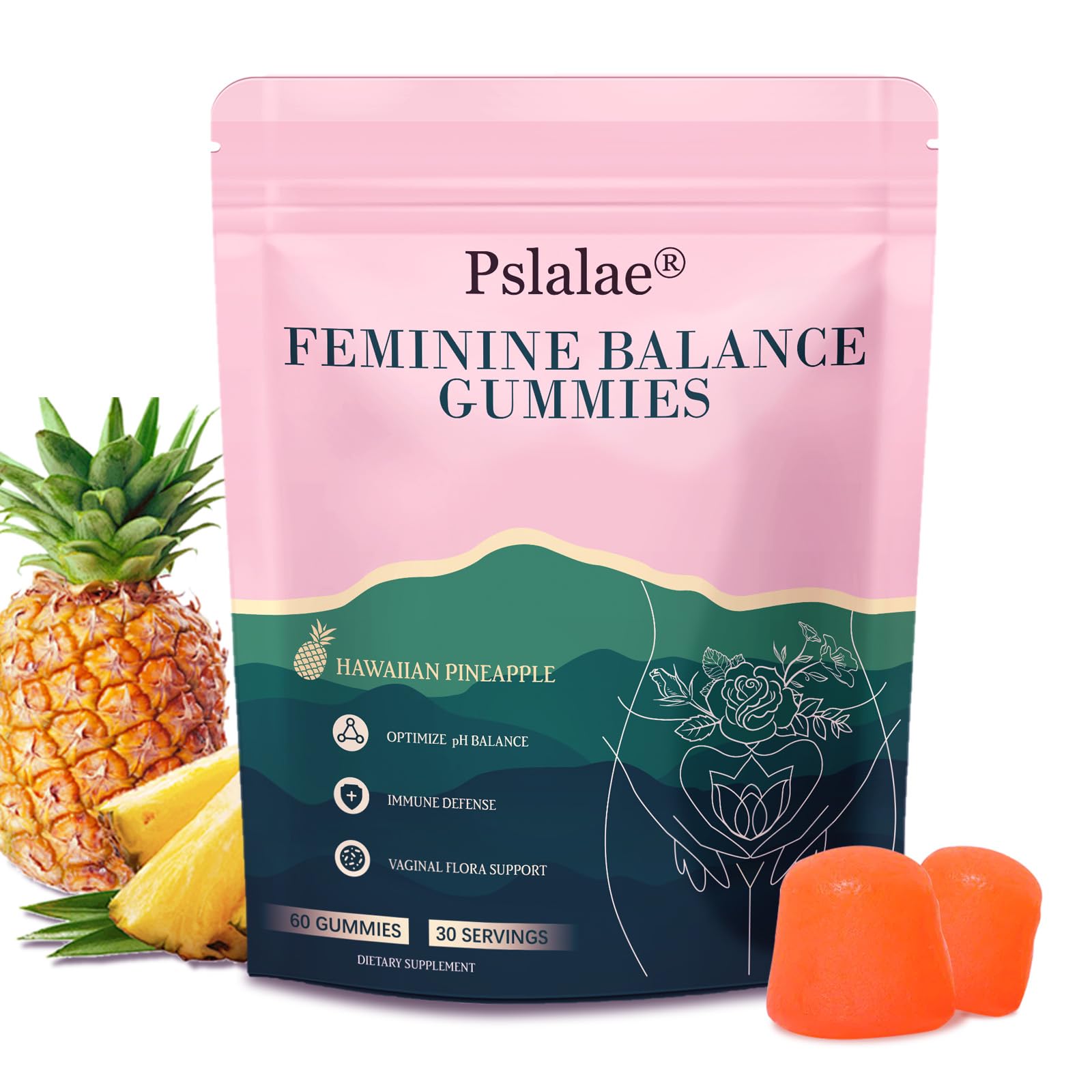 Amazon.com: Feminine Balance Gummies, Pineapple Flavor Gummies for Women ph, for Health ...