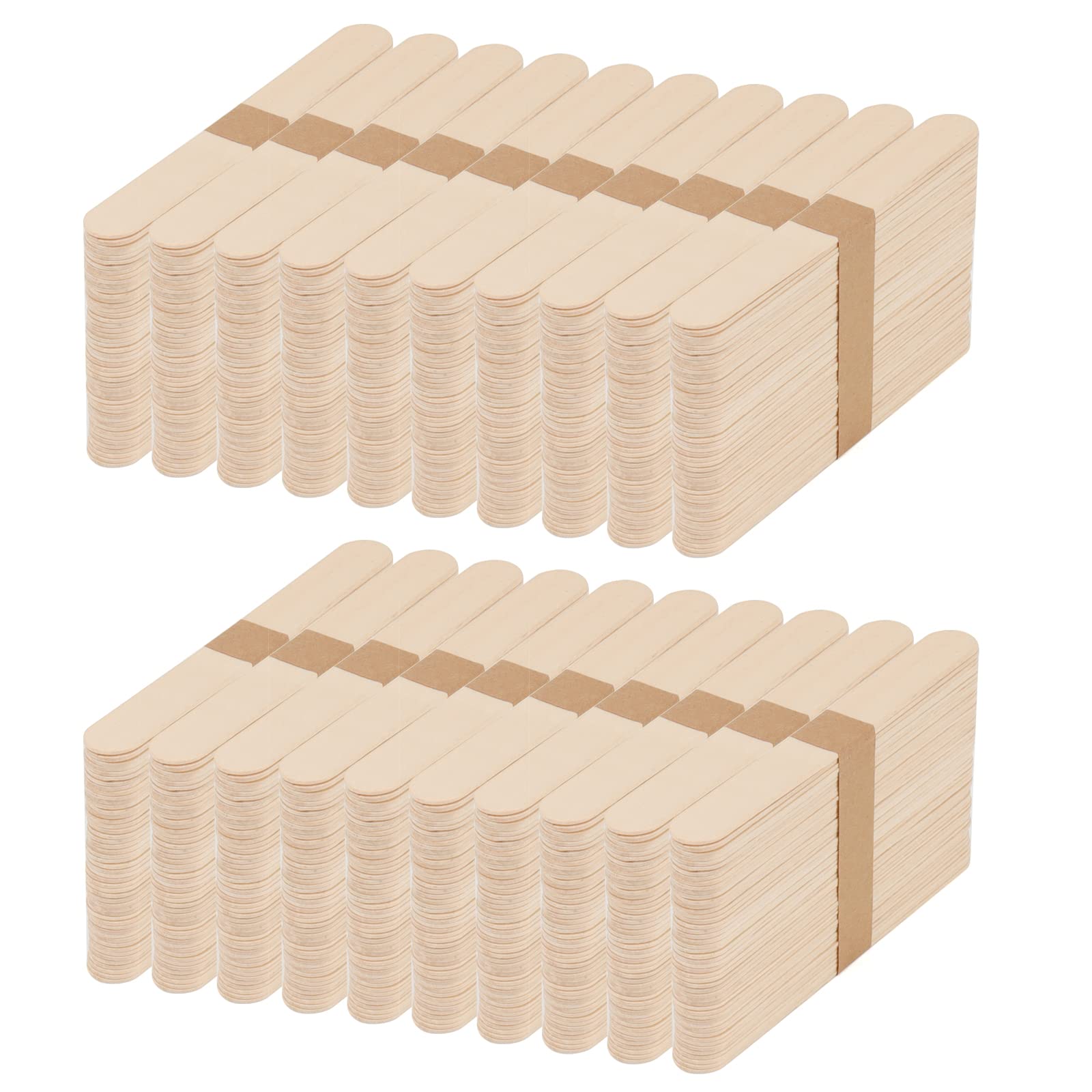 KEILEOHO 1000 PCS 6 inch Lolly Sticks, Wooden Lolly Sticks Wood ...