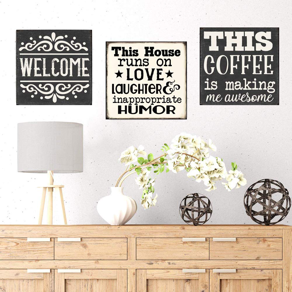 Vintage Wooden Sign for Home Decor,Decorative Wall Hanging Sign ...