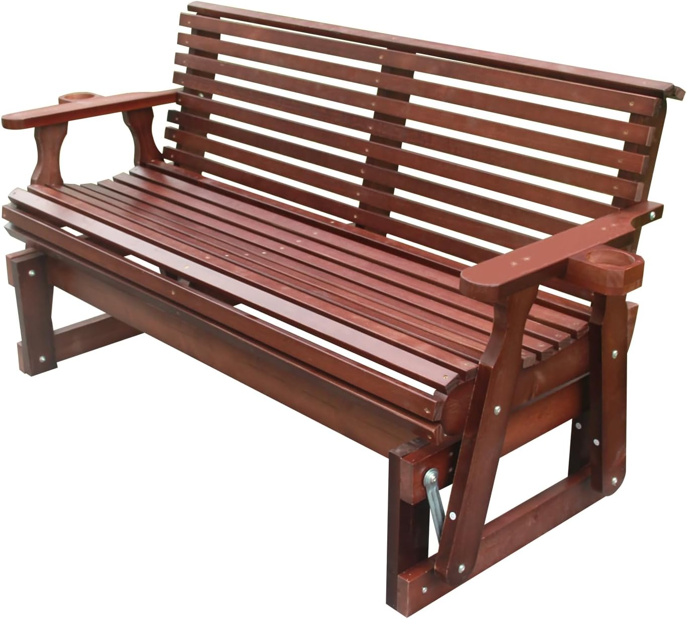 Amazon.com: Beneouya 5FT Heavy Duty 800 LBS Porch Glider, Outdoor Glider Bench with Roll Back ...