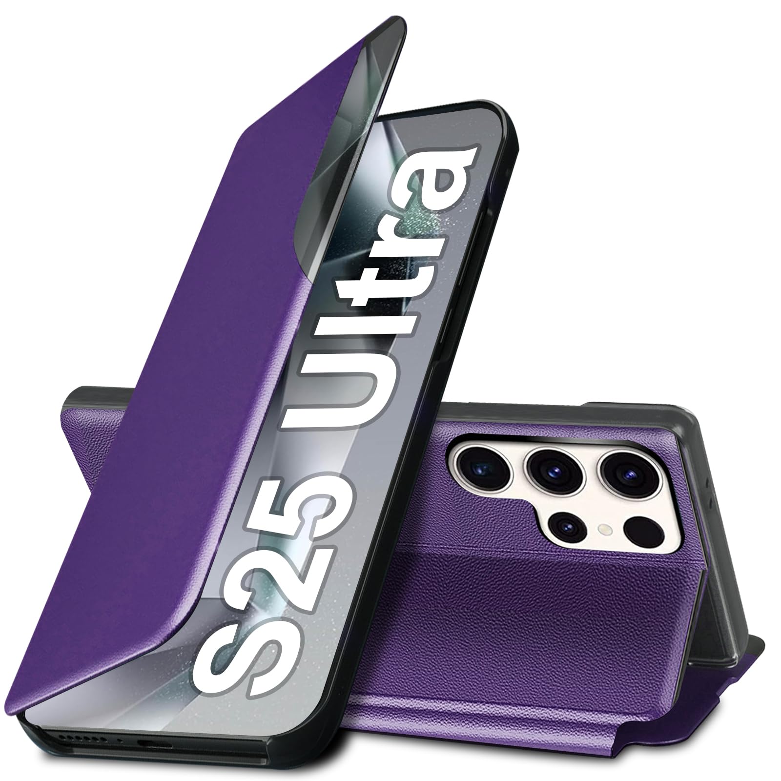 Amazon.com: S25 Ultra Flip Case for Samsung Galaxy S25 Ultra 5G Case ...