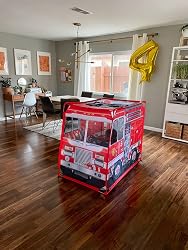 Amazon.com: Melissa & Doug Fire Truck Play Tent Role Play Firefighter ...