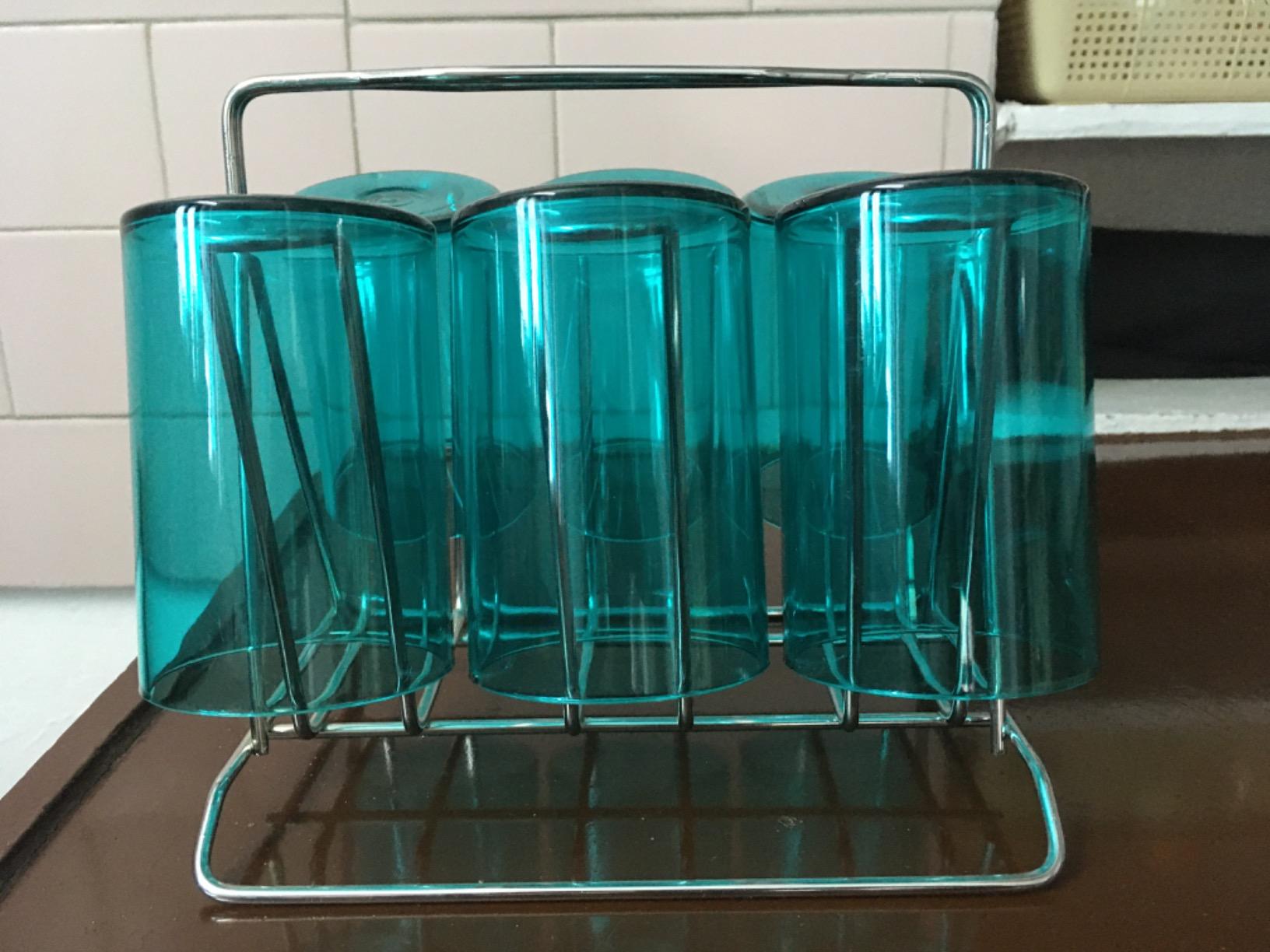 Buy Forever Stainless Steel Glass Stand for 6 Glass/Glass Holder for ...