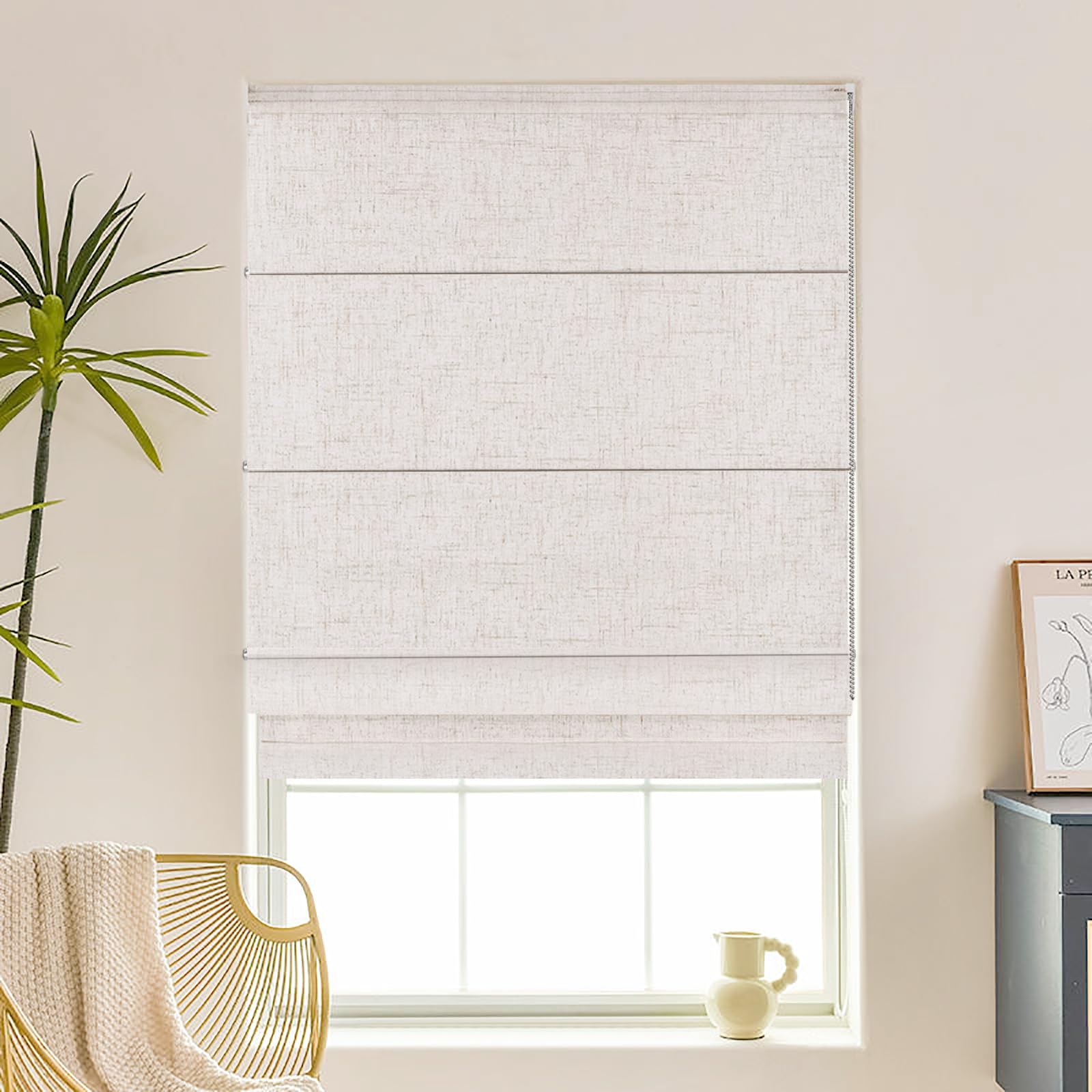 Amazon.com: Hiifroy Roman Shades for Windows, Black Out Room Darkening ...