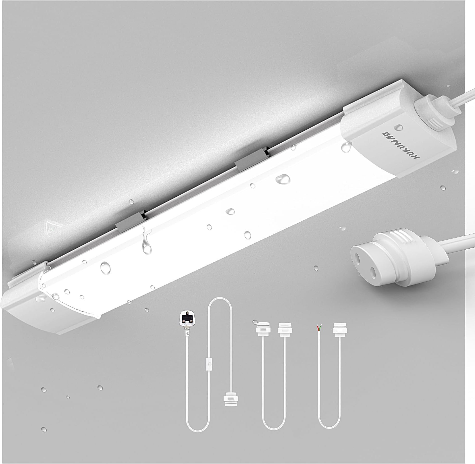 5FT SINGLE LED 22W - NON CORROSIVE WEATHERPROOF FLUORESCENT LIGHT ...