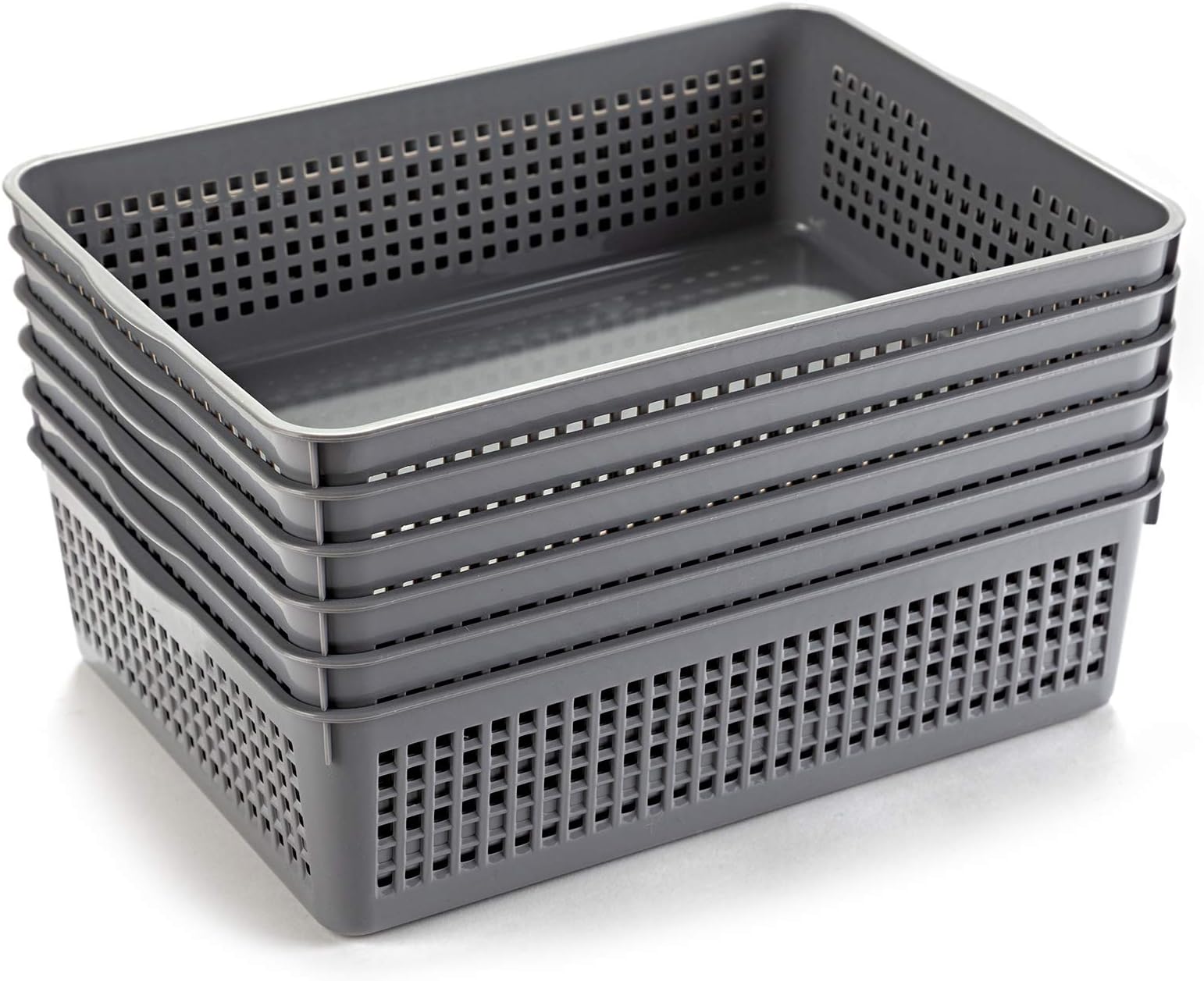 Amazon.com: Aebeky A4 Size Plastic Paper Storage Trays,Desktop File ...