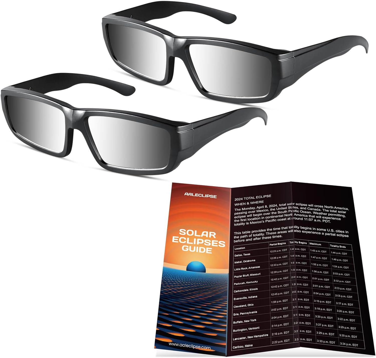 2 Plastic Solar Eclipse Glasses, Approved 2024, CE Philippines | Ubuy