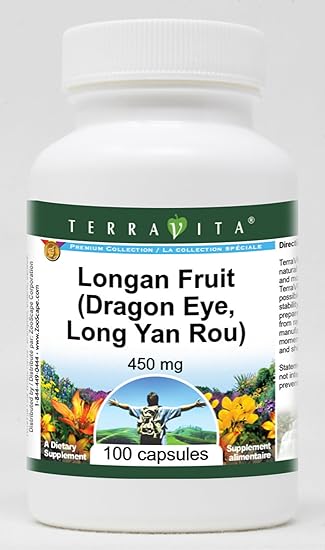 Amazon.com: Longan Fruit (Dragon Eye, Long Yan Rou) - 450 mg (100 ...
