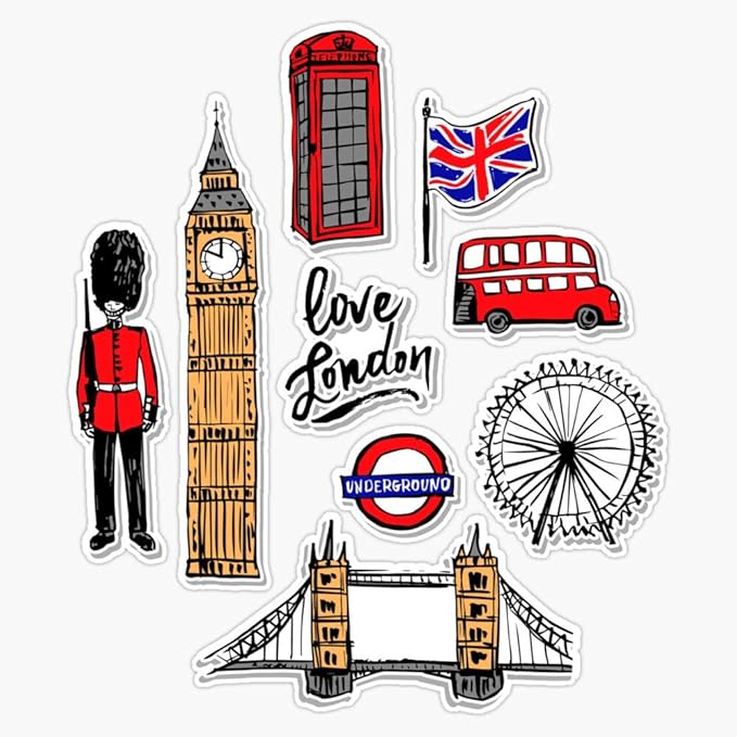 Amazon.com: London City Stickers Vinyl Waterproof Sticker Decal Car ...
