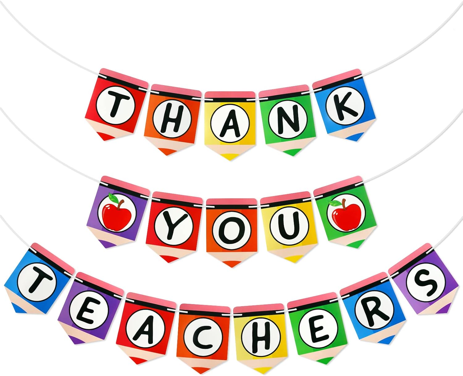 Amazon.com: Thank You Teachers Banner, Pre-strung Educators ...