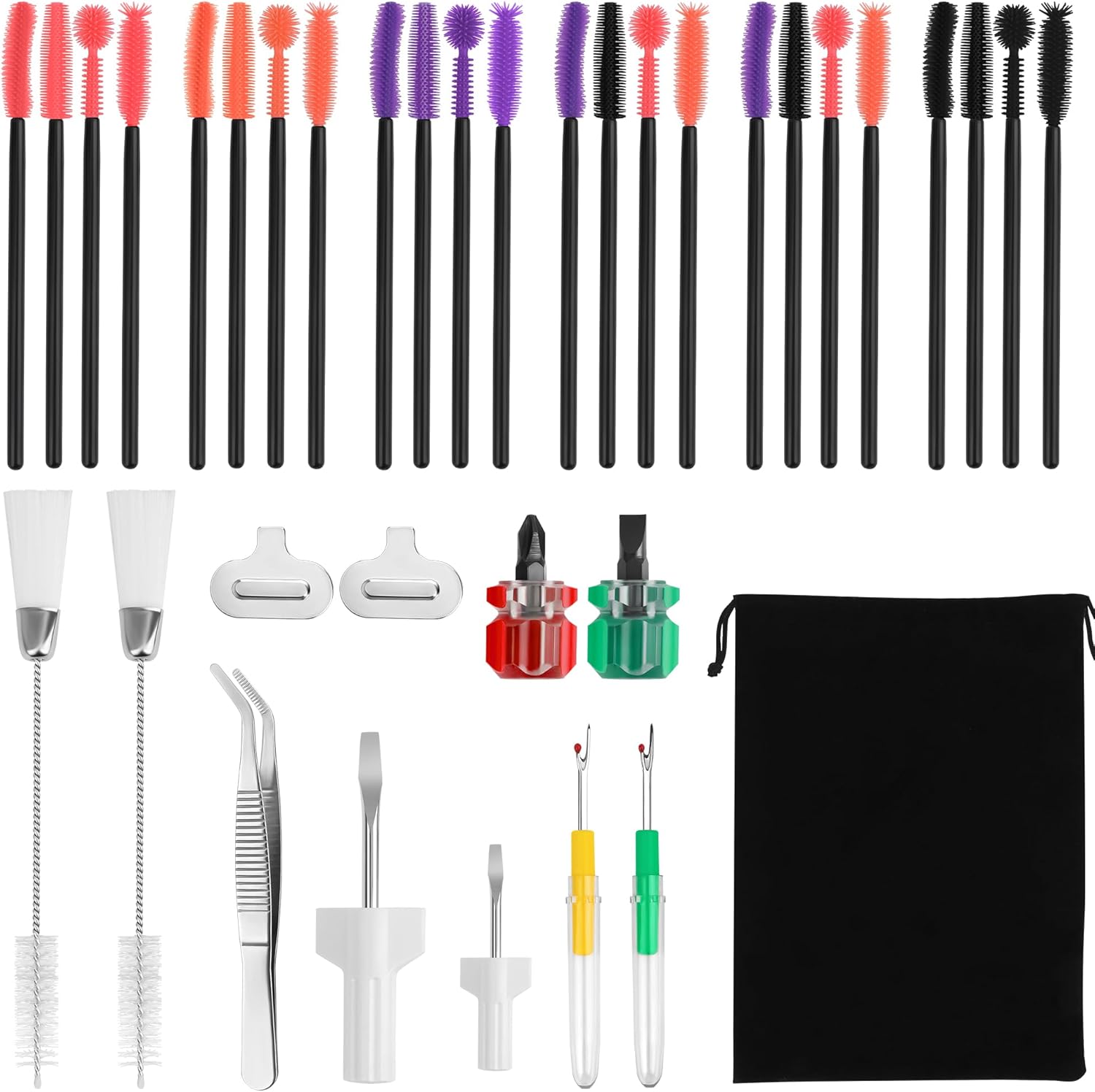 Amazon.com: 36 Pcs Sewing Machine Cleaning Kit Including Silicone Dense ...