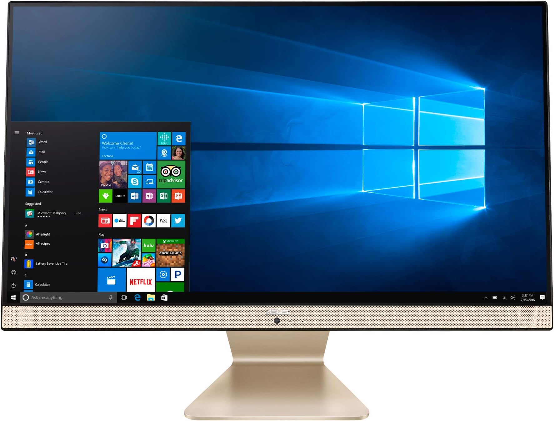 ASUS AiO All-in-One Desktop PC, 23.8” FHD Anti-Glare Display, AMD Ryzen ...