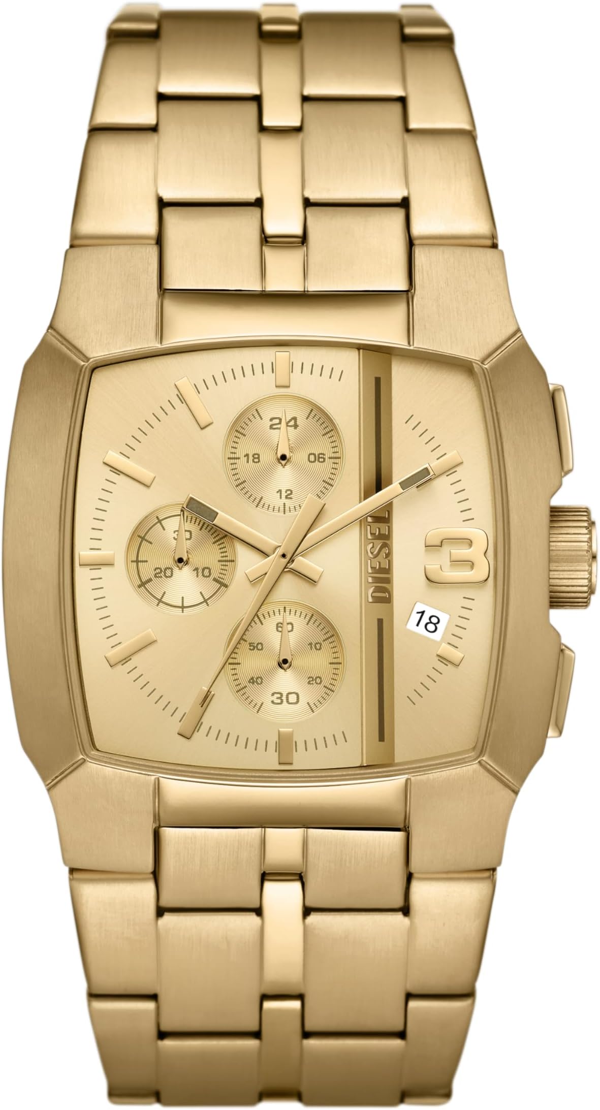 Diesel Stainless Steel Analog Gold Dial Men Watch-Dz4639, Gold Band ...