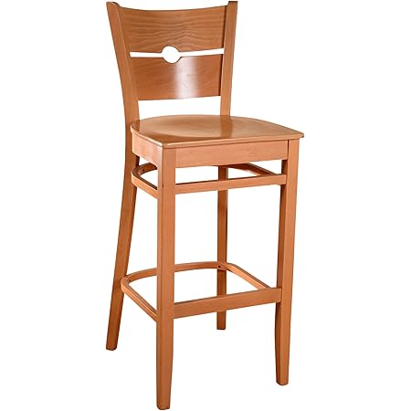 Amazon.com: Beechwood Mountain BSD-17B-W Solid Beech Wood Bar Stool in ...
