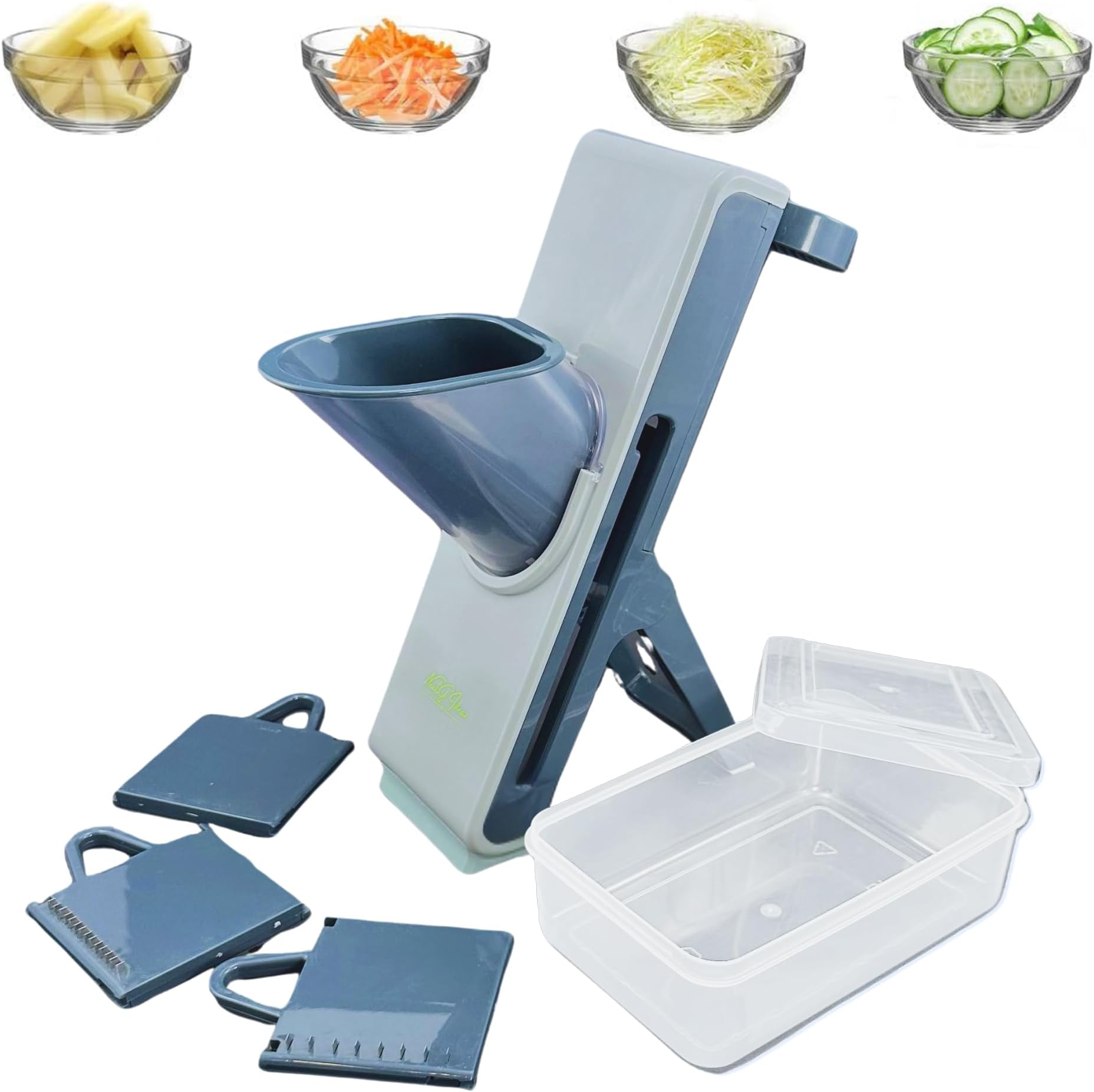 Amazon.com: NextG Ideaz Safe Mandoline Slicer for Kitchen - 4-in-1 ...