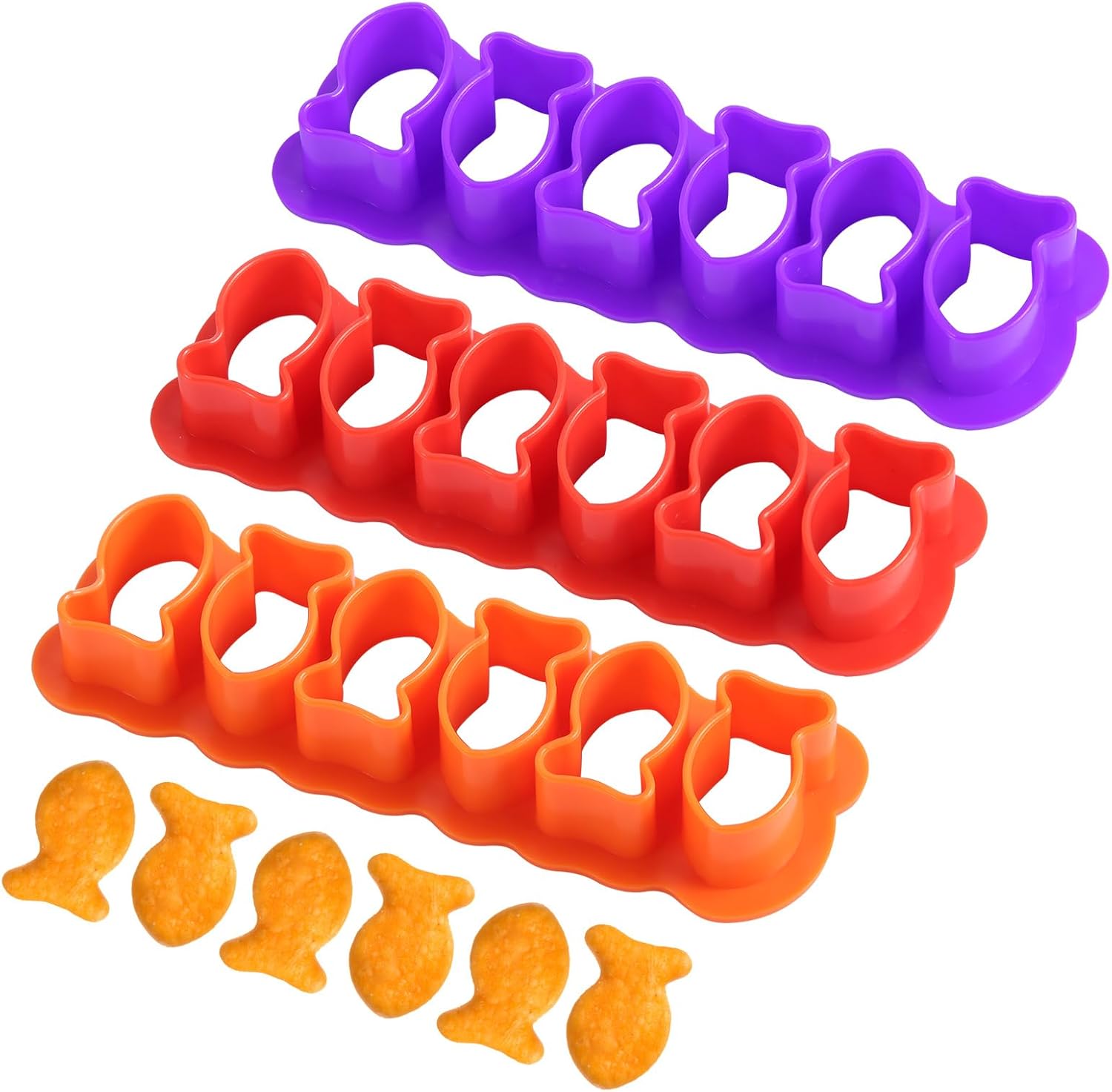 Amazon.com: 3pcs Mini Fish Cookie Cutter, 6 Gold Fish Shaped Goldfish ...