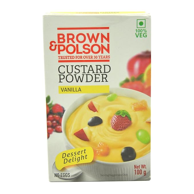 Amazon.com : Brown & Polson Vanilla Custard Powder, 100g : Grocery ...