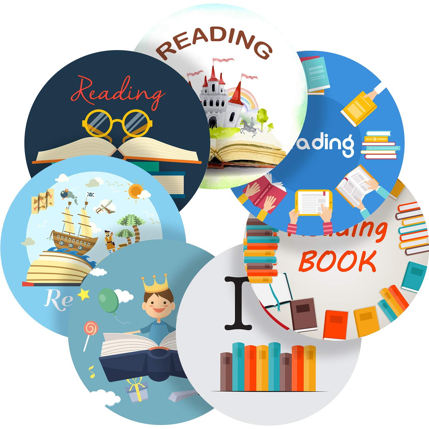 Buy Beautiful Reading Reward Sticker Labels Children Parent Teacher Kid ...