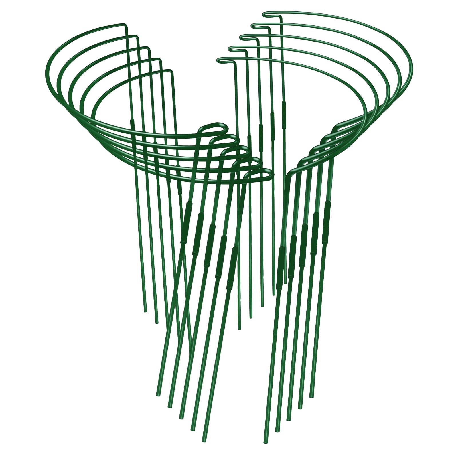 Amazon.com : 10-Pack Adjustable Height Plant Support Stakes- Sturdy ...