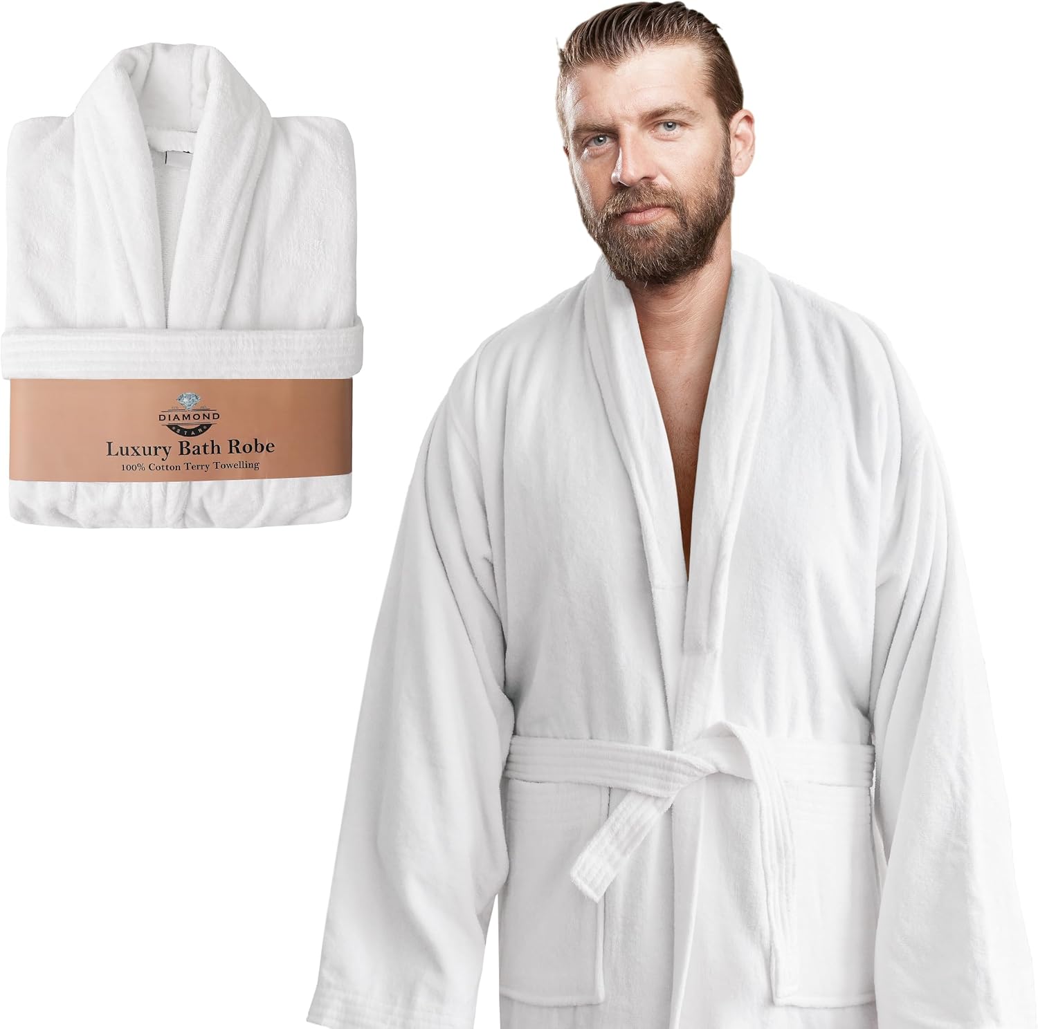 VINCO LOOPS Velour Robes - Luxury Hotel BathRobe 100% Cotton Quality ...