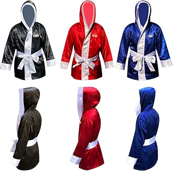 Amazon.com: PSS Ultimate Long Sleeve Boxing Robe Uniform Kick Boxing ...