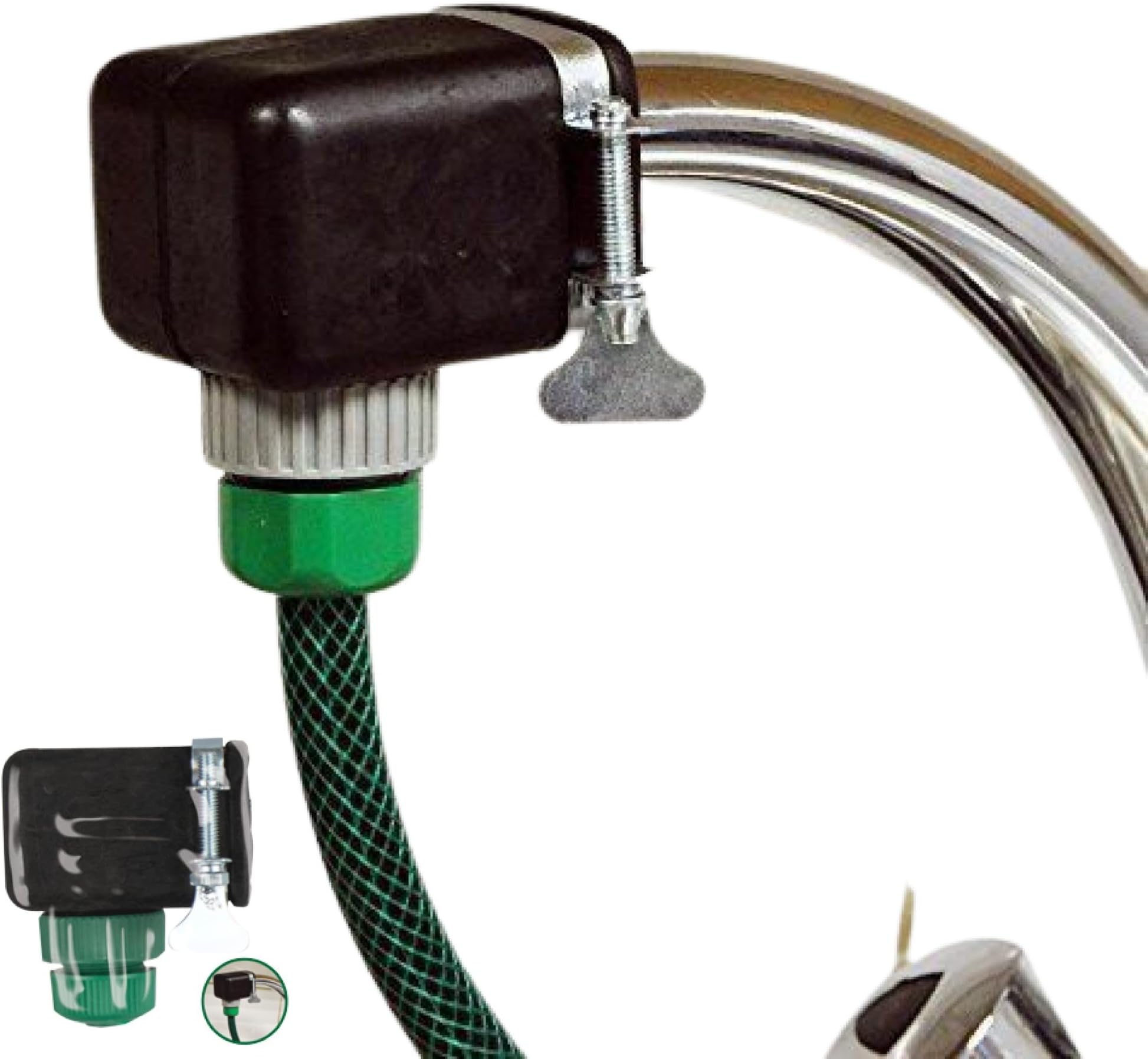 ReTaaj Large Square Mixer Tap Garden Hose Connector Kitchen Garden ...