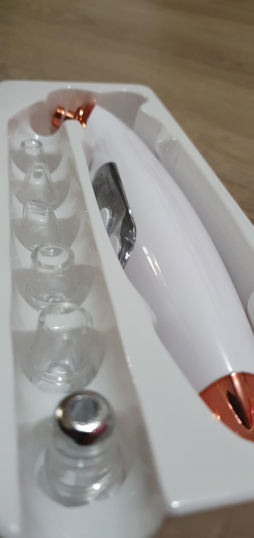 Pore Vacuum Blackhead Remover, USB Rechargeable Pimple Sucker, 6 in 1 ...