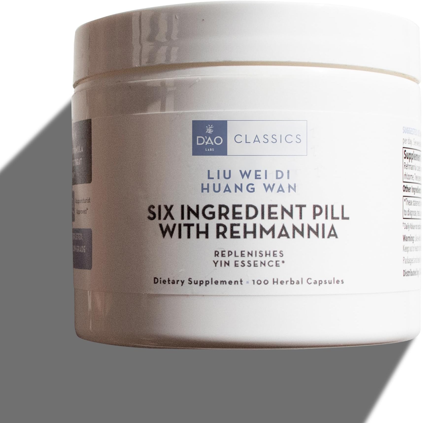Amazon.com: D’AO Labs Six Ingredient Pill with Rehmannia - Liu Wei Di ...