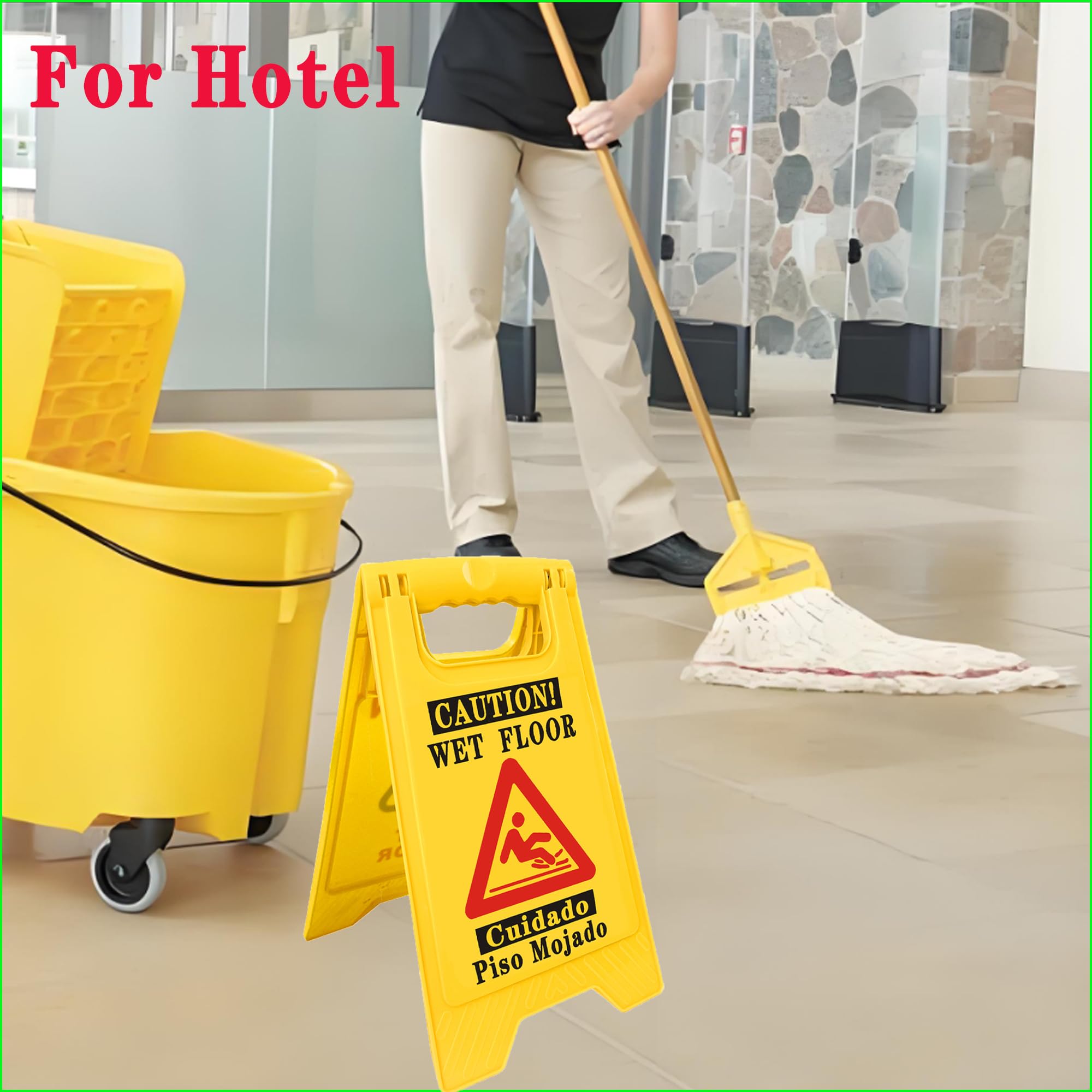 Snapklik.com : 1 PACK Thicken Wet Floor Sign16.6in Caution Wet Floor ...