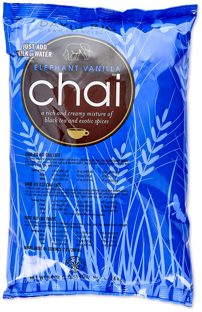David Rio Food Service Bag Elephant Vanilla Chai 1er Pack 1 x 40lbs ...