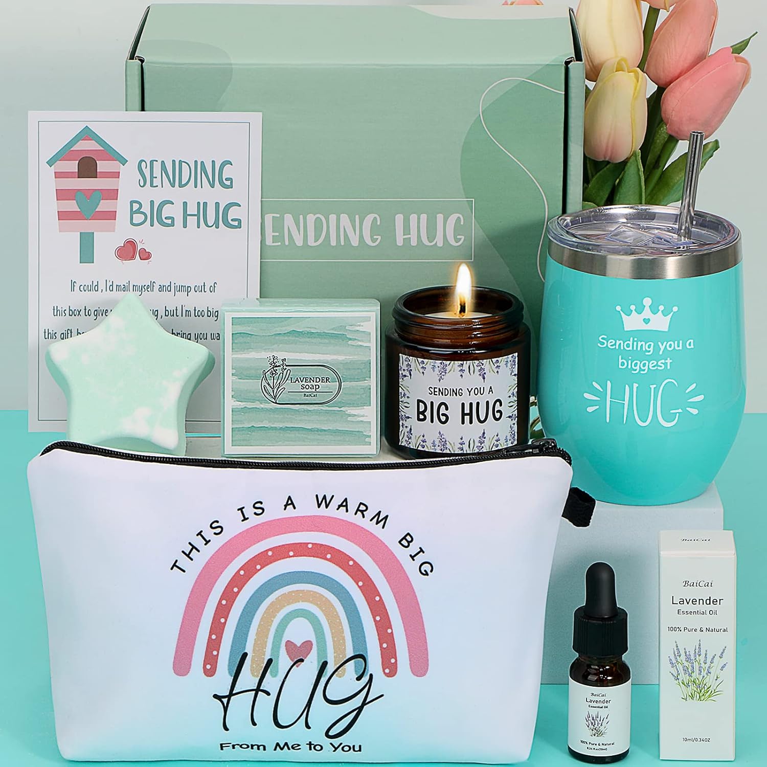 Pamper Gifts for Women, Birthday Pamper Hamper for Women Self Care Gift ...