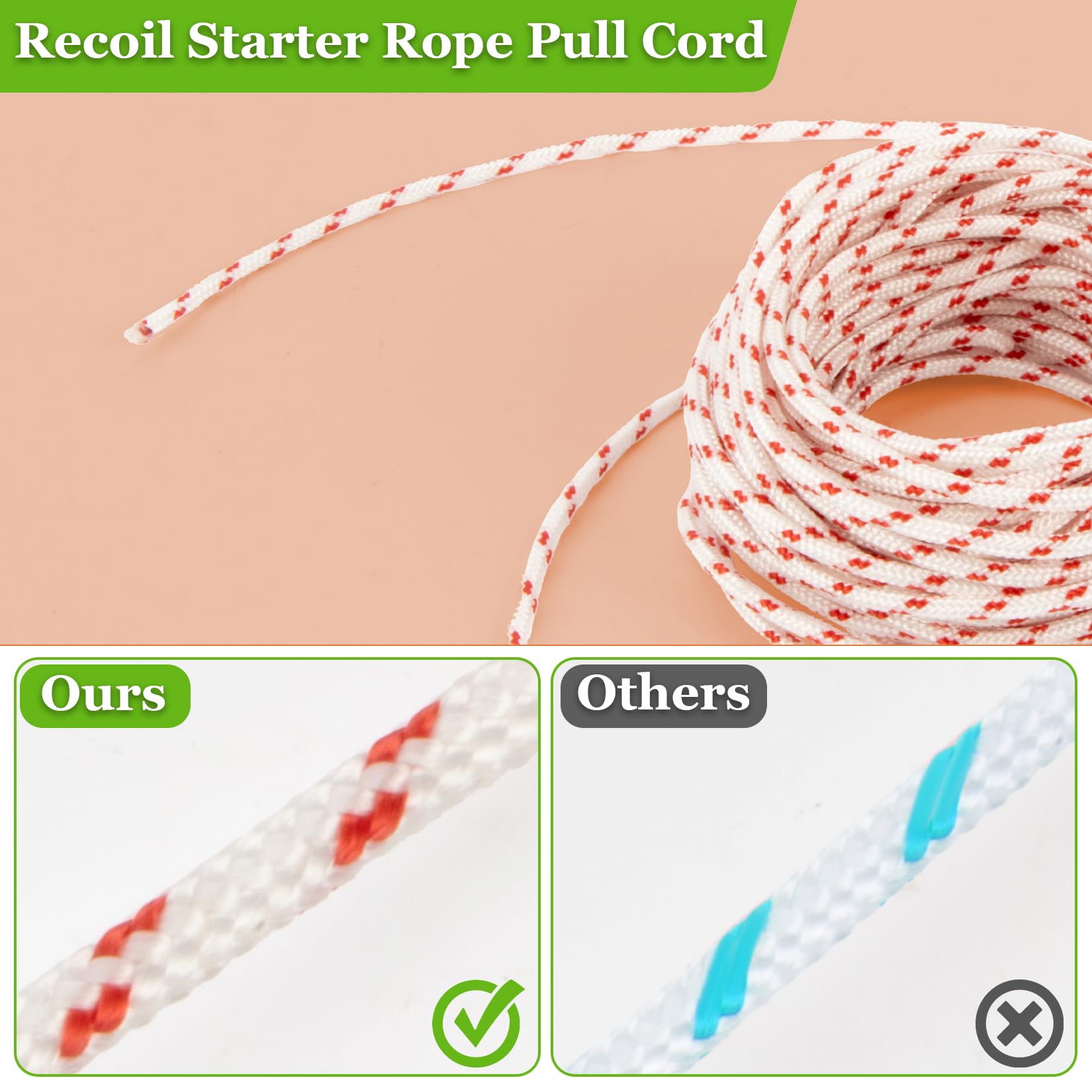 Snapklik.com : MAQIHAN Recoil Starter Rope Pull Cord - 10 Metres 3.0 Mm ...