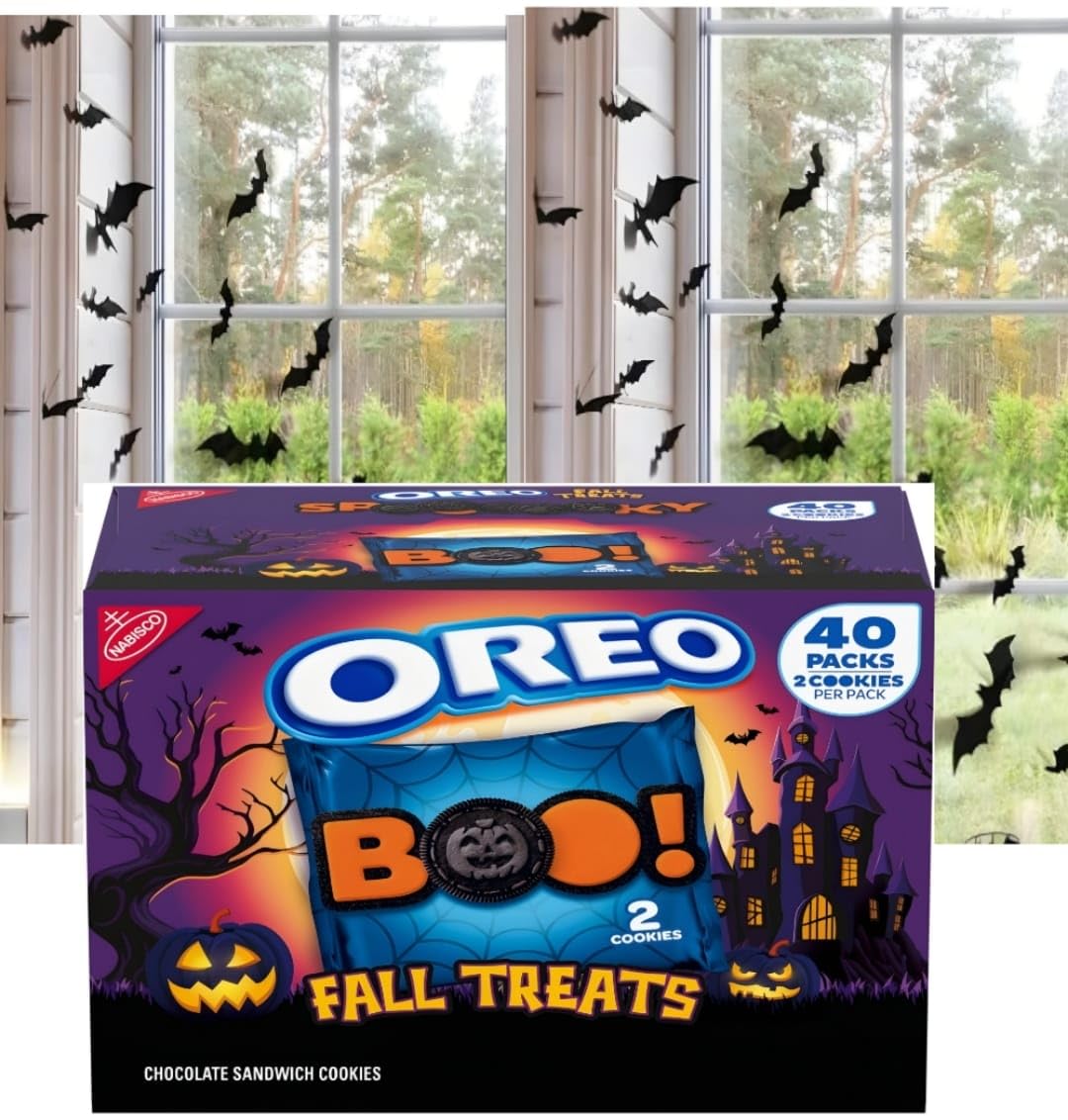 Amazon.com: Fall Treats BOO Cookies Halloween Treats, Orange Creme ...