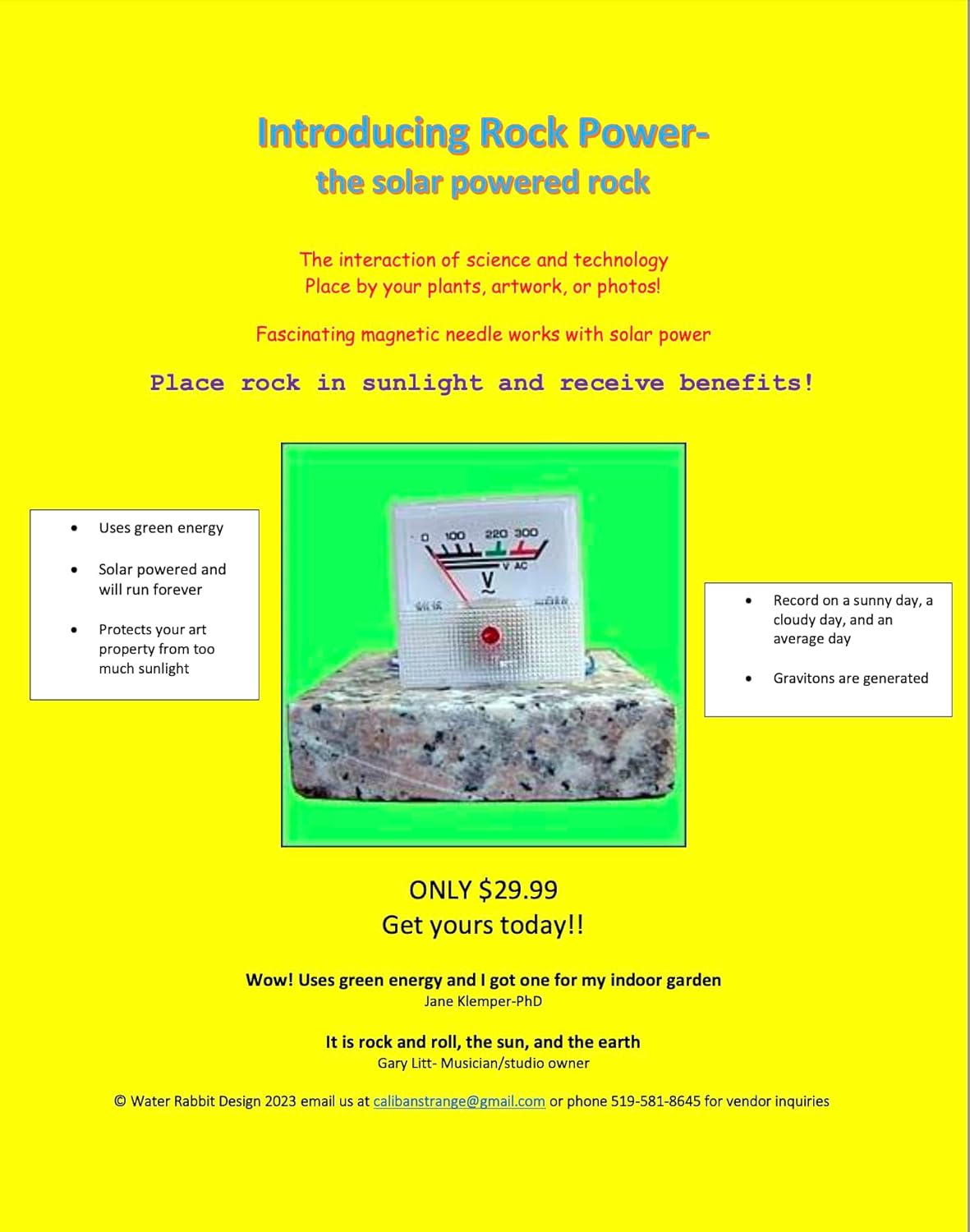 Amazon.com: The Solar Powered Rock Limited Edition : Toys & Games