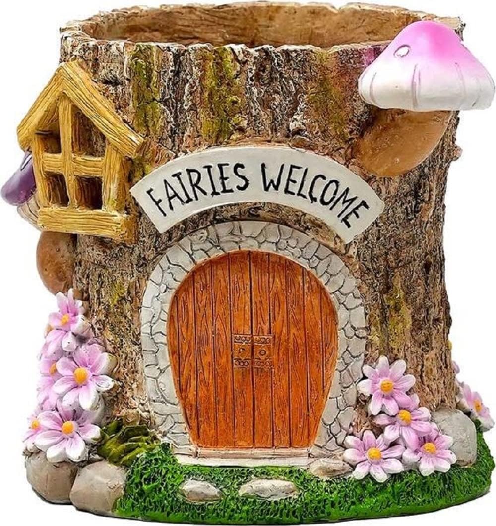Amazon.com: Spoontiques Fairy Flower Pot, Home Décor, Tabletop ...