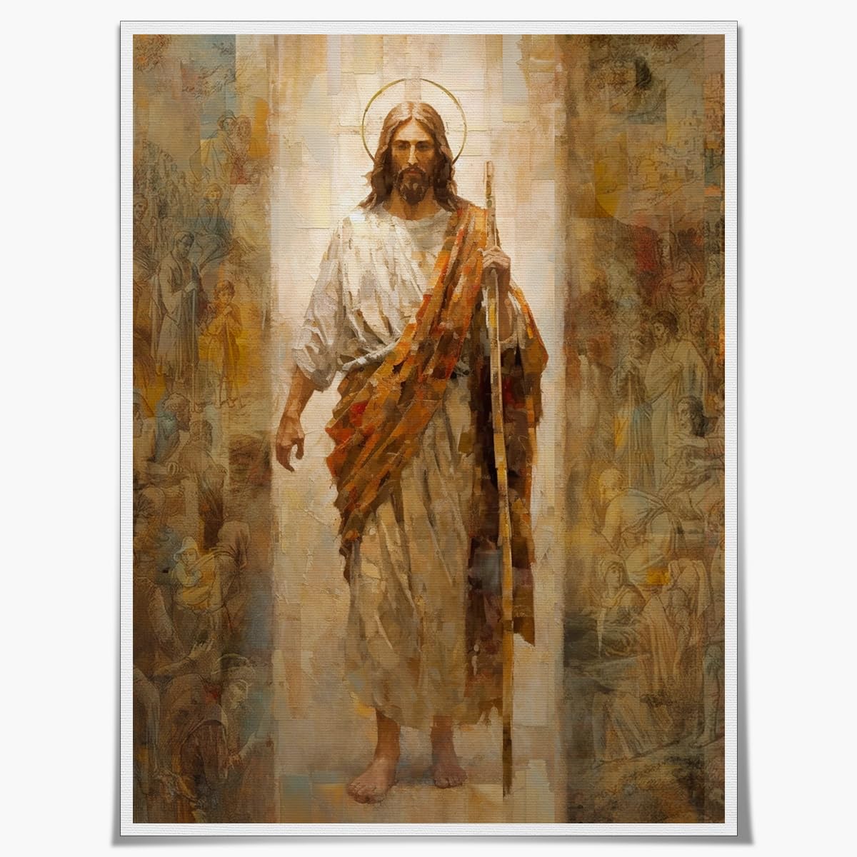 Jesus Christ Oil Painting Finished! New Painting Of Christ The King,
