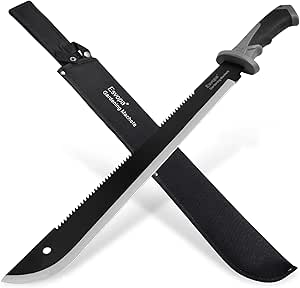 Amazon.com: Machete for Bushcraft, 24 inch Survival Knife with Saw for ...