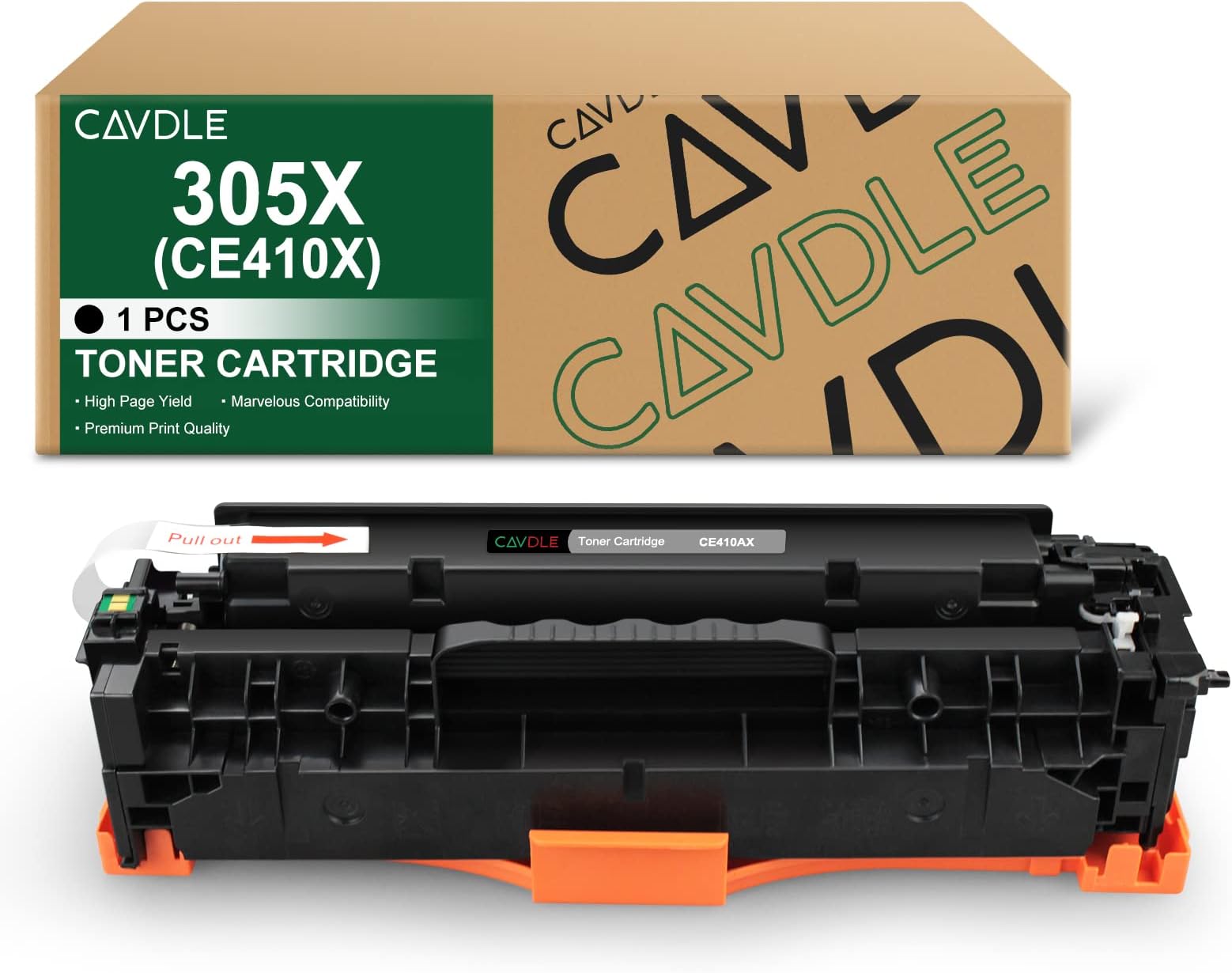 Amazon.com: 305A Toner Cartridge for HP Printer - 305A X CE410A ...