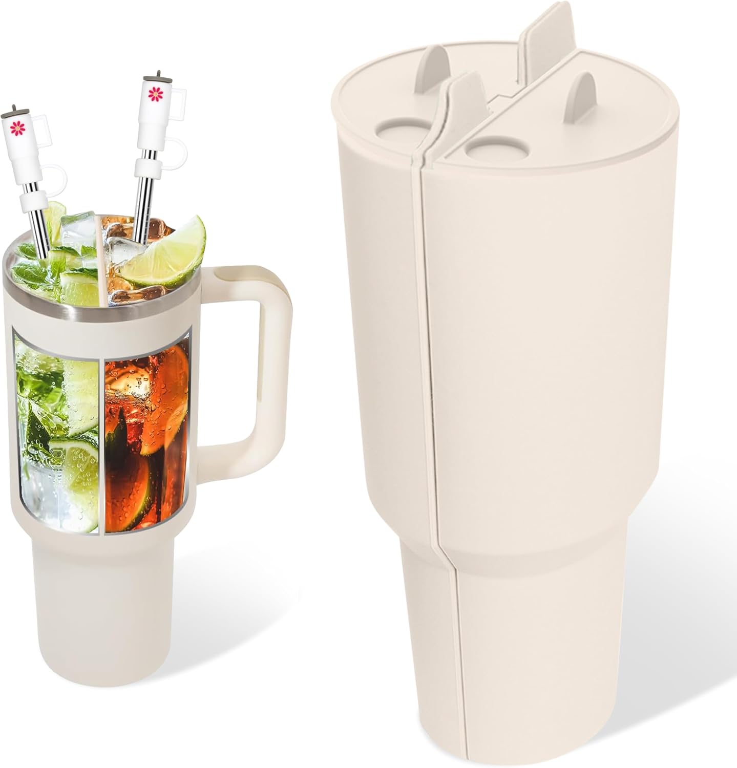 GROBRO7 3Pcs Drink Separator Stanley Cup Liner, 40oz Rose Quartz ...