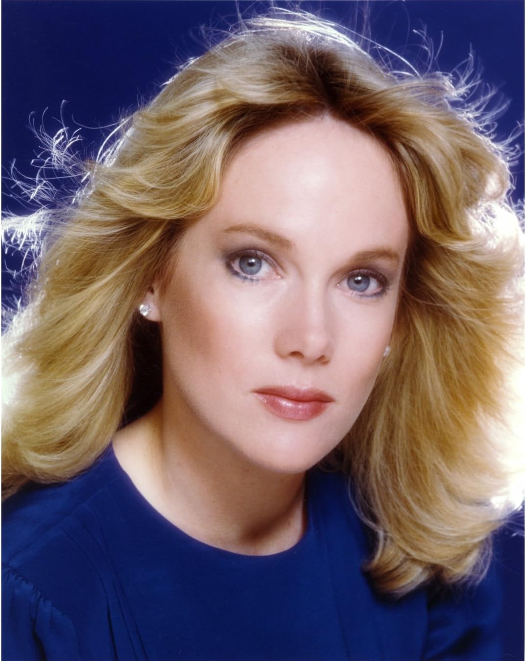Amazon.com: Globe Photos ArtPrints Julia Duffy Wearing A Blue Tunic in ...