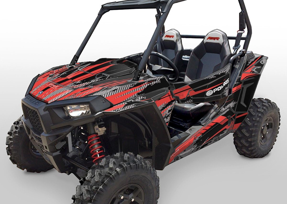 Amazon.com: Graphics Kit for Polaris RZR 900-S (2015+) Racer-X Black ...