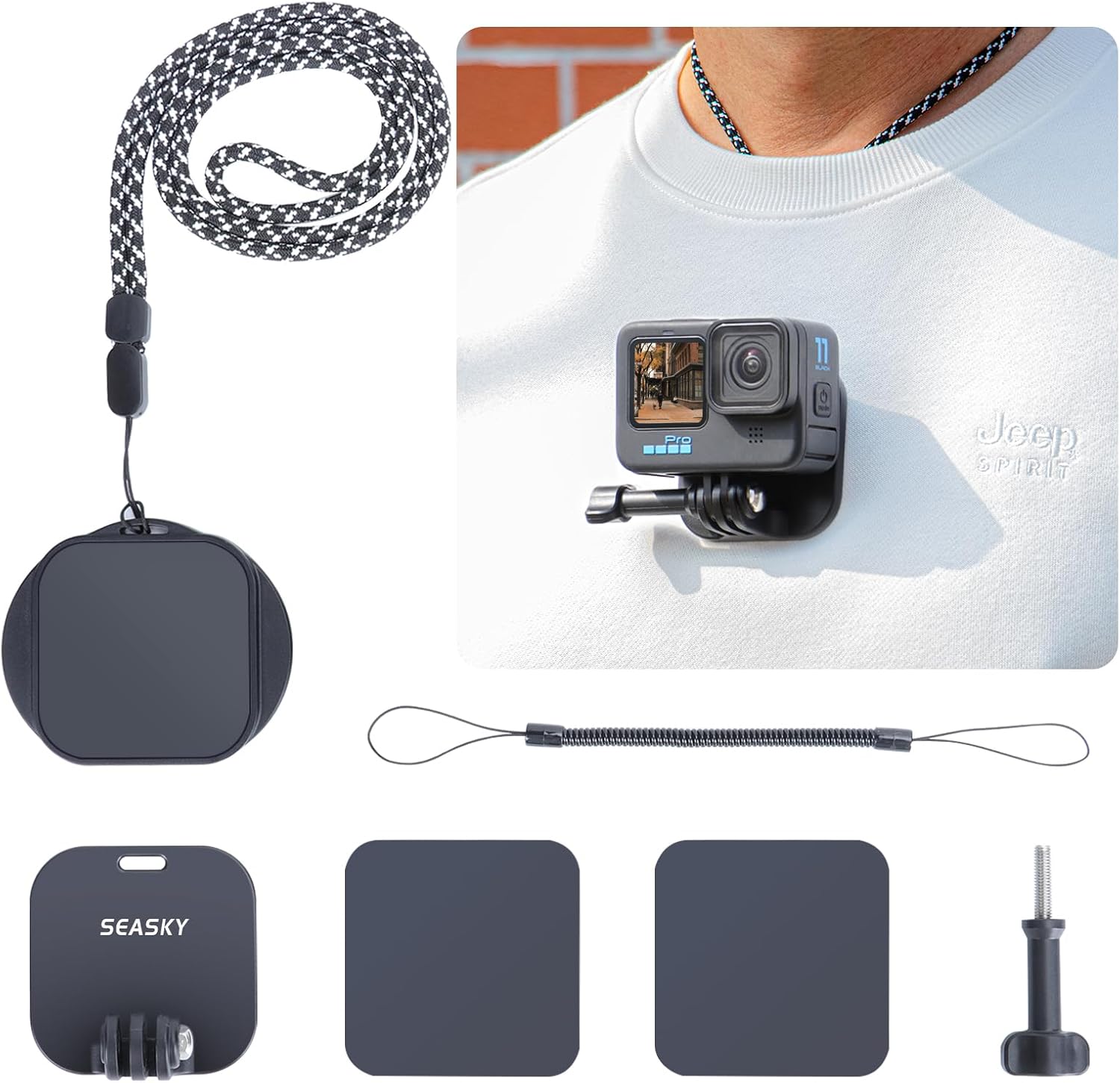 Amazon.com : SEASKY N01 Multifunction Magnetic Chest Mount with Neck ...