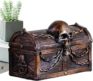 Aznever Small Chest | Vintage Treasure Pirate Storage Box,Pirate Favors ...