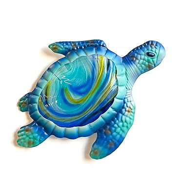 Amazon.com : LIFFY Sea Turtle Decor Ocean Nautical Beach Wall Art Metal ...
