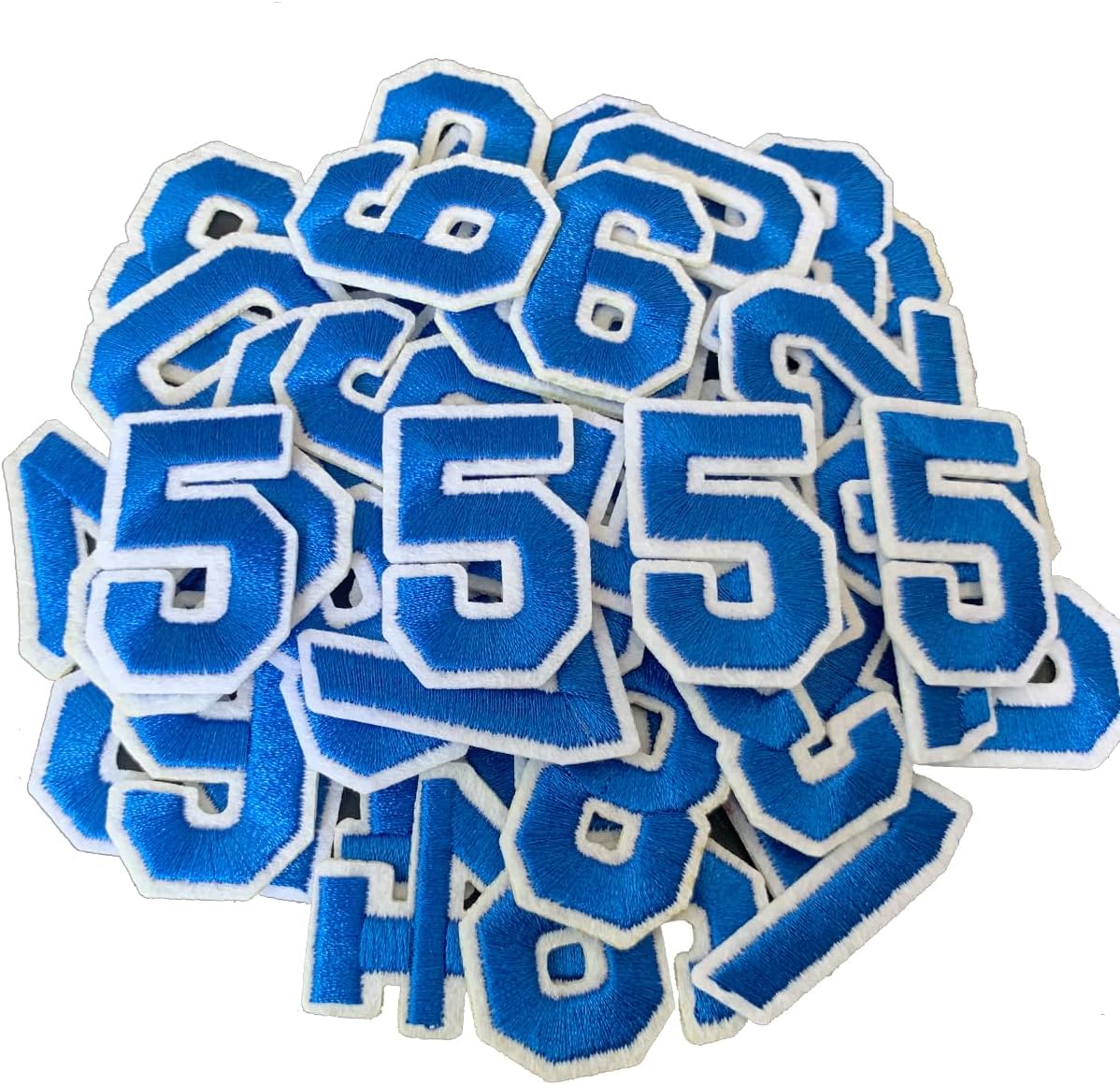 Amazon.com: WILDREEDS 40 Pcs Numbers Patch, Number 0-9 Embroidered ...